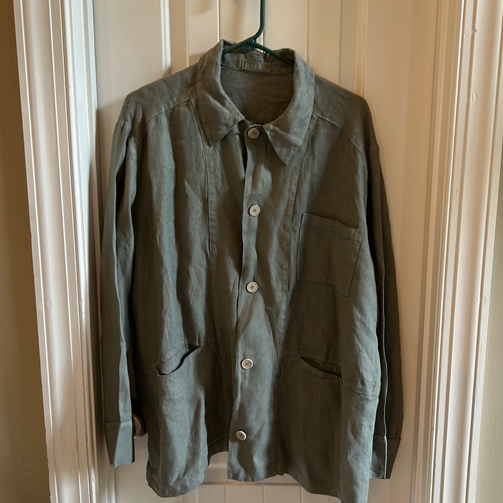 Cp Shades Linen Chore Coat - Gem